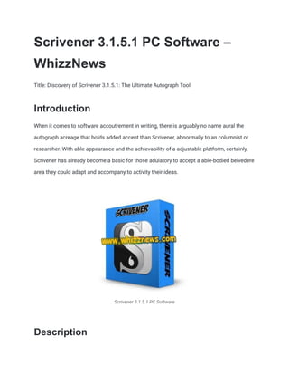 Scrivener 3.1.5.1 PC Software – WhizzNews.pdf