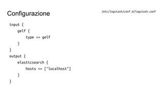 Scrivere e leggere log con elastic | PPT