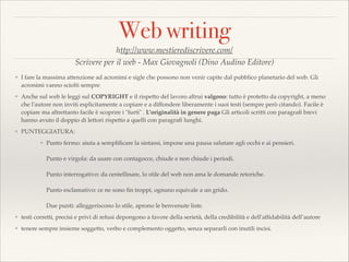 Scrivere per il web | PDF | Technology & Computing