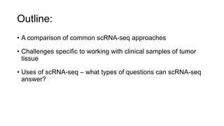 Single-cell RNA-seq tutorial | PPT