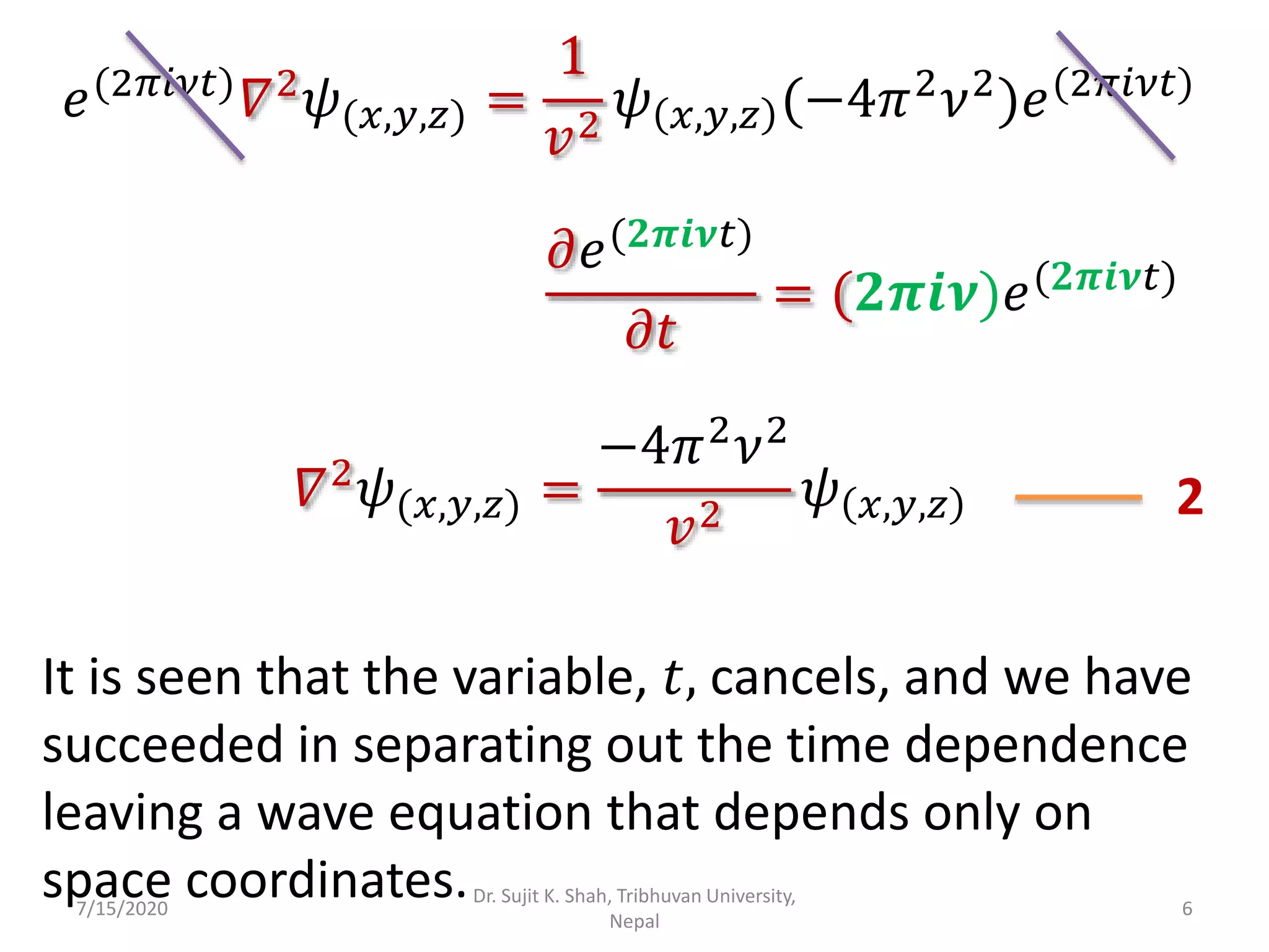 Scrodinger wave equation | PPTX
