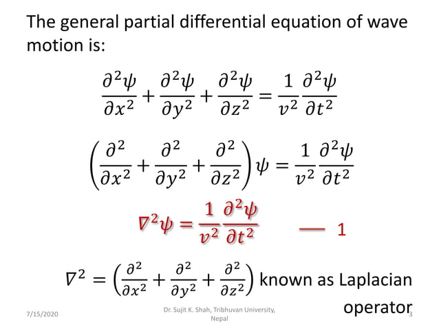 Scrodinger wave equation | PPTX | Physics | Science