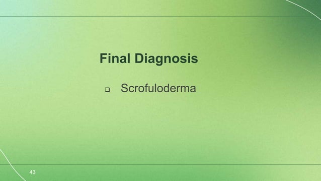 Scrofuloderma semi final-1.pptx | Skin and Dermatology | Diseases and ...