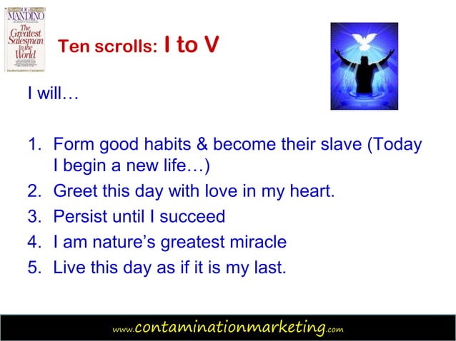 Greatest Salesman's 10 Scrolls of Success | PDF