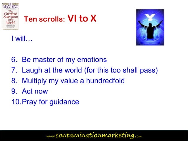 Greatest Salesman's 10 Scrolls of Success | PDF