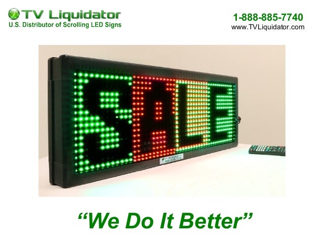 Scrolling led signs