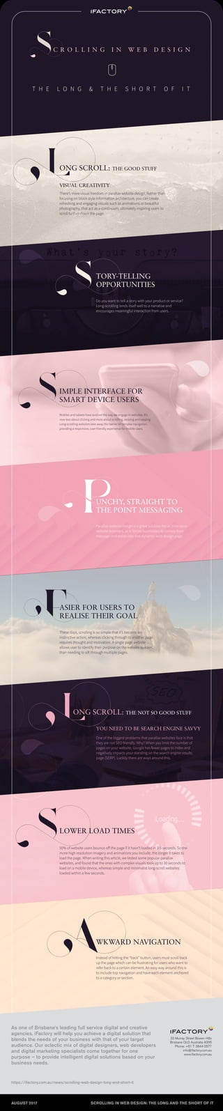 scrolling in web design the long and the short of it [INFOGRAPHIC] | PDF