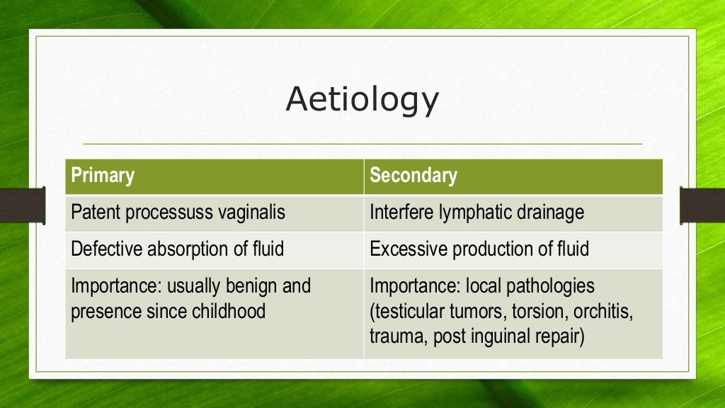 Scrotal Swelling