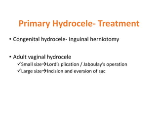 SCROTAL SWELLING | PPTX