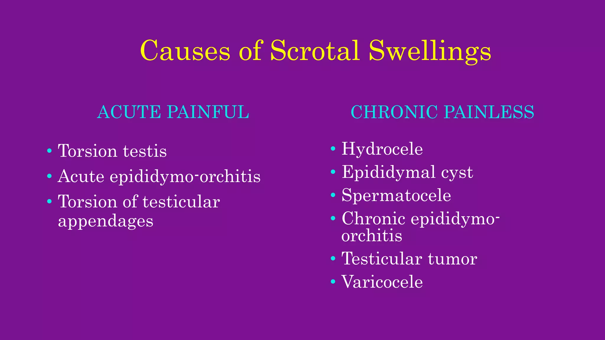 Scrotal swellings 2- Torsion Testis | PPTX