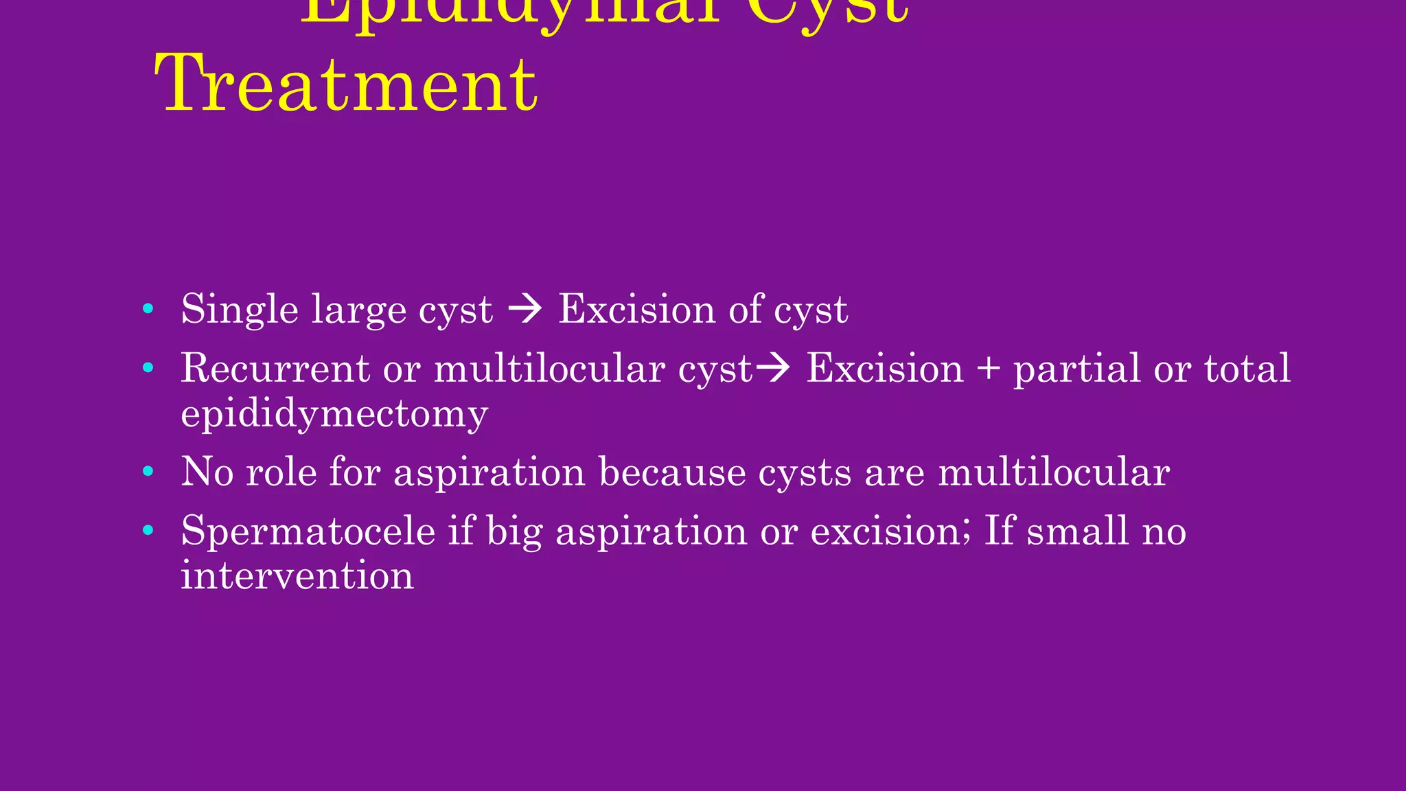 Scrotal swellings 3- Epididymal cyst | PPTX