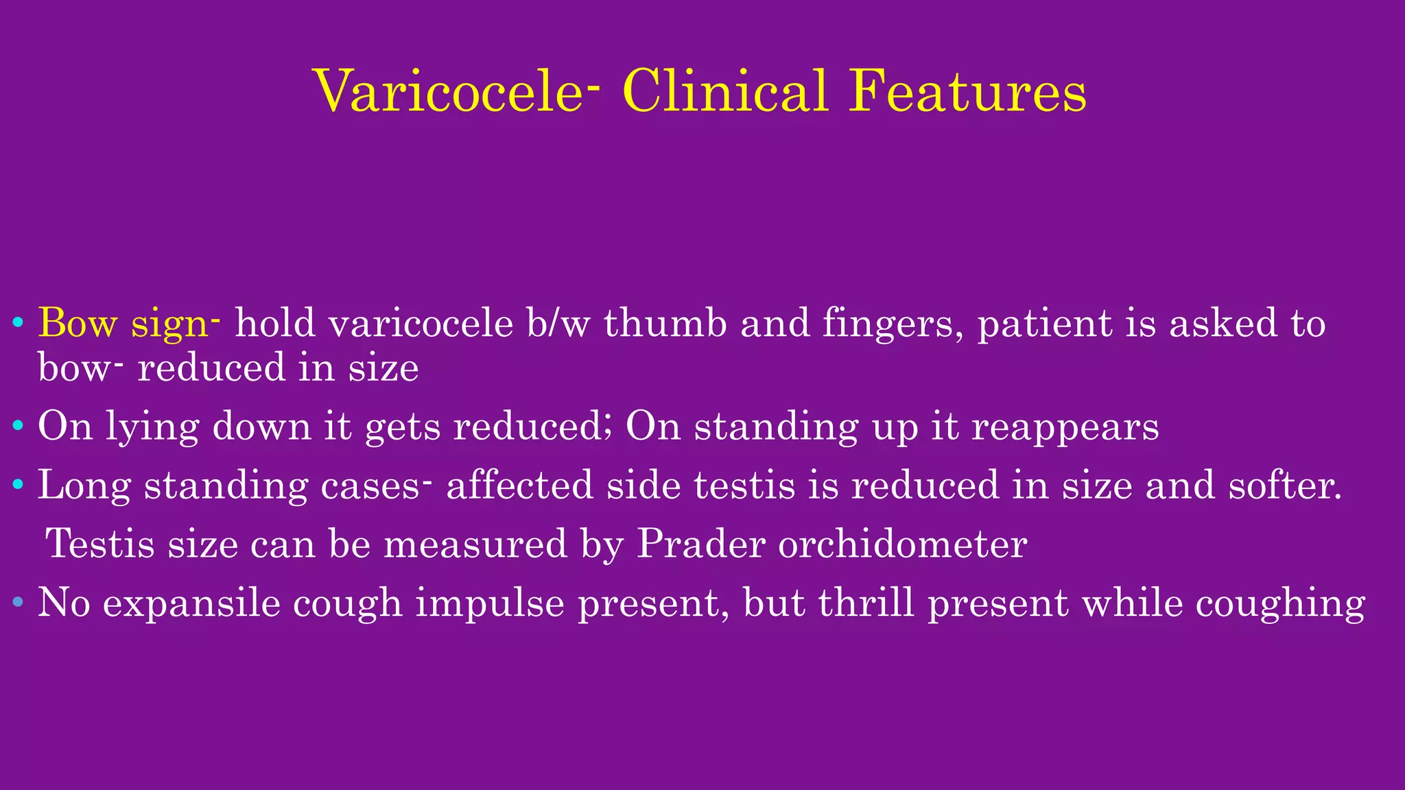 Scrotal swellings 4- varicocele | PPTX