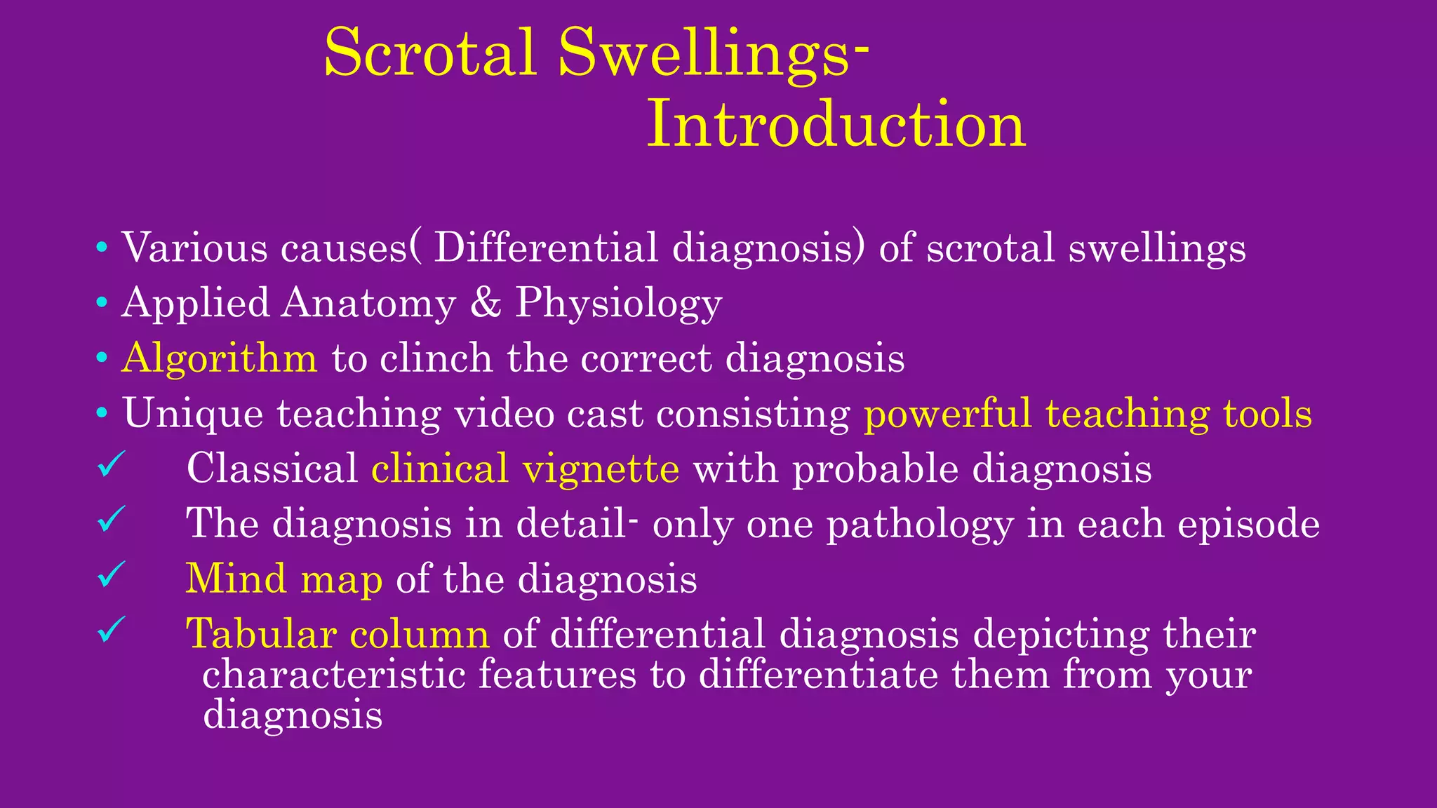 Scrotal swellings introduction | PPTX