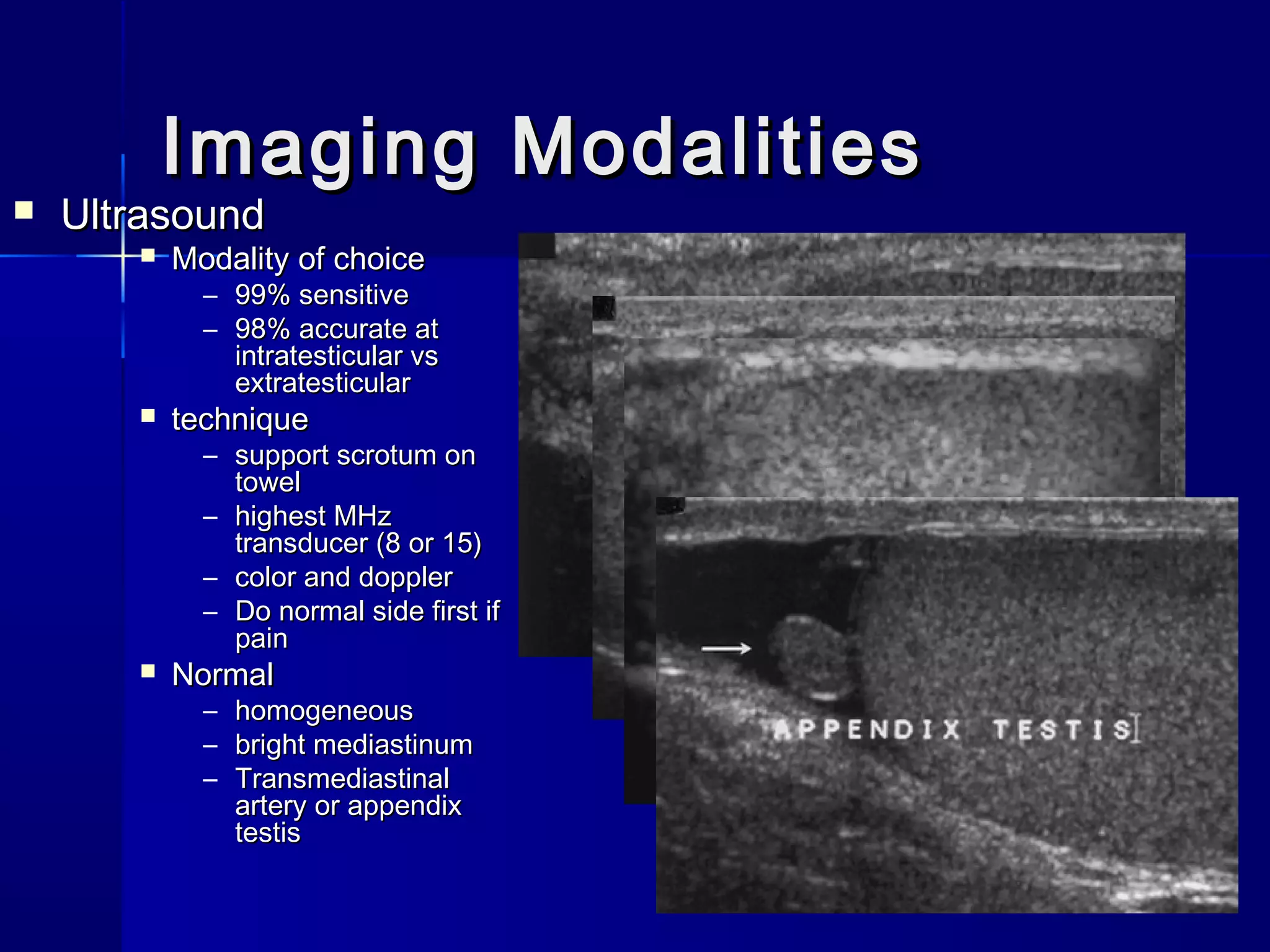 Imaging of the scrotum | PPT | Infertility | Reproductive Health