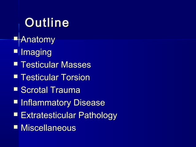 Imaging of the scrotum | PPT | Infertility | Reproductive Health