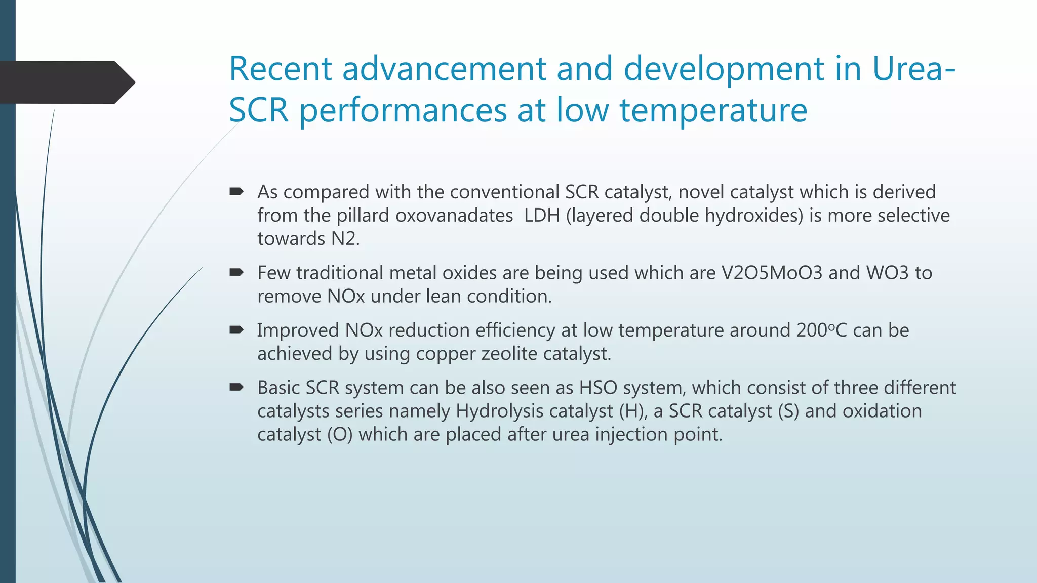Scr performance and urea decomposition at low temperature | PPTX