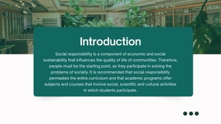 Social responsibility basic introduction.pdf | Agriculture | Industries