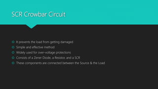 SCR protections | PPTX