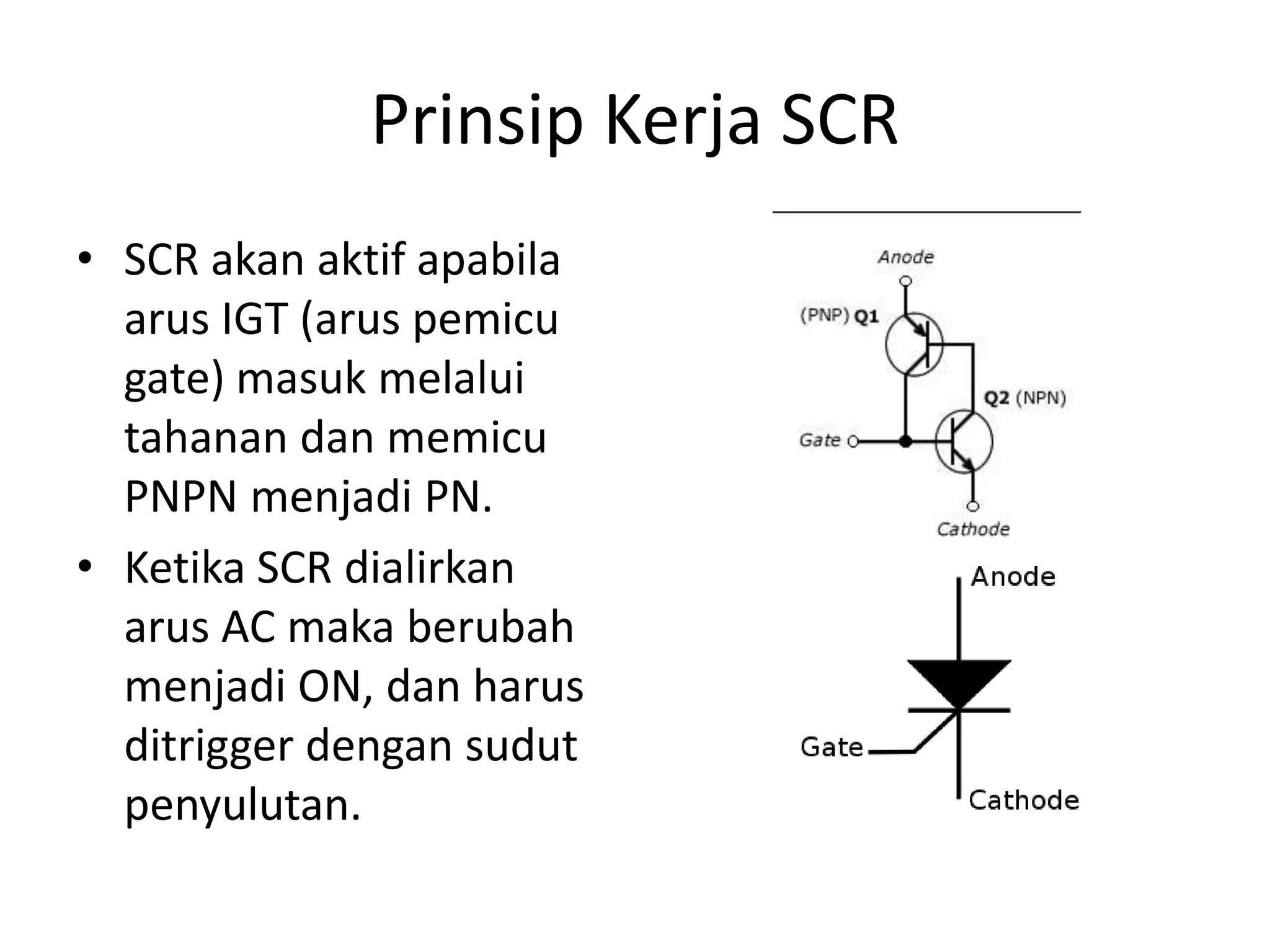 Scr (silicon controlled rectrifier) | PPTX