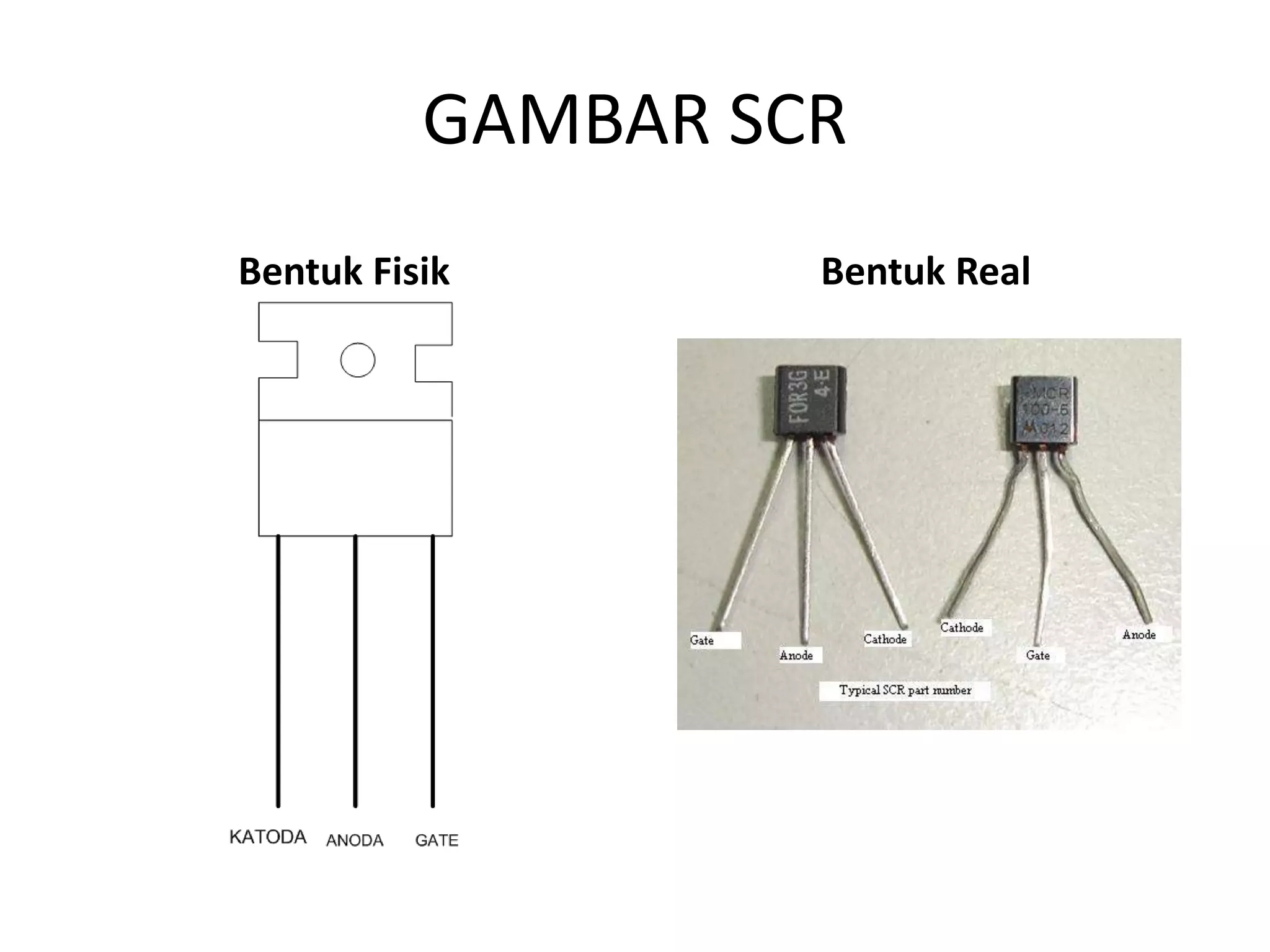 Scr (silicon controlled rectrifier) | PPTX