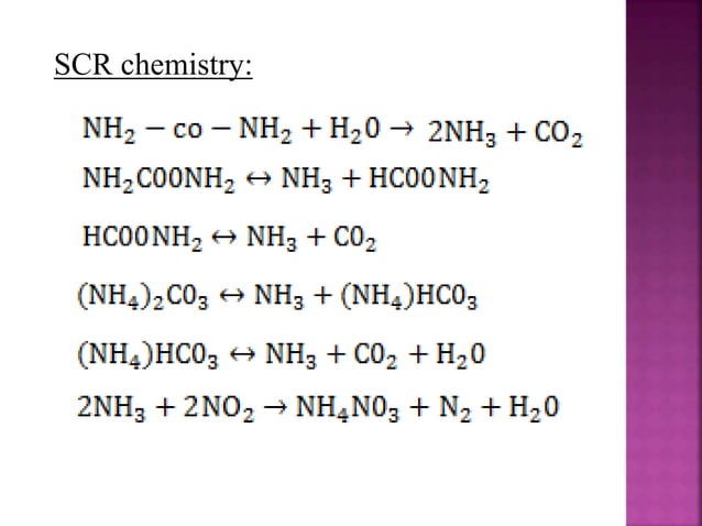 Reduction of NOX using SCR technology | PPTX