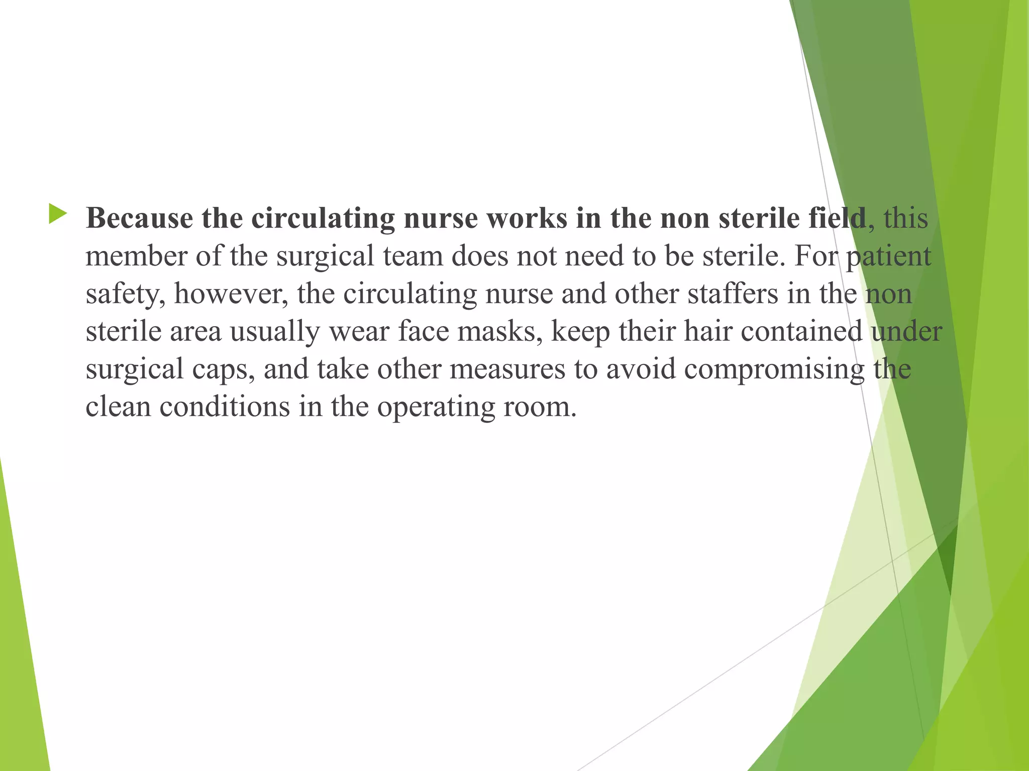 Scrub and circulating nurse | PPT