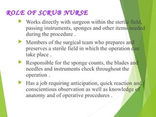 Scrub and circulating nurse | PPT