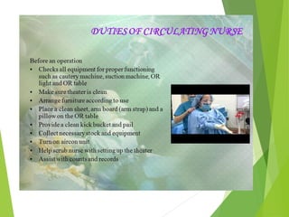 Scrub and circulating nurse | PPT
