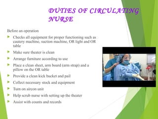 Scrub and circulating nurse | PPT