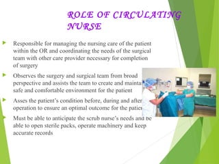 Scrub and circulating nurse | PPT