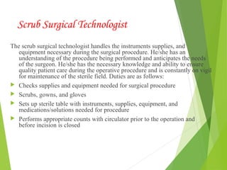 Scrub and circulating nurse | PPT
