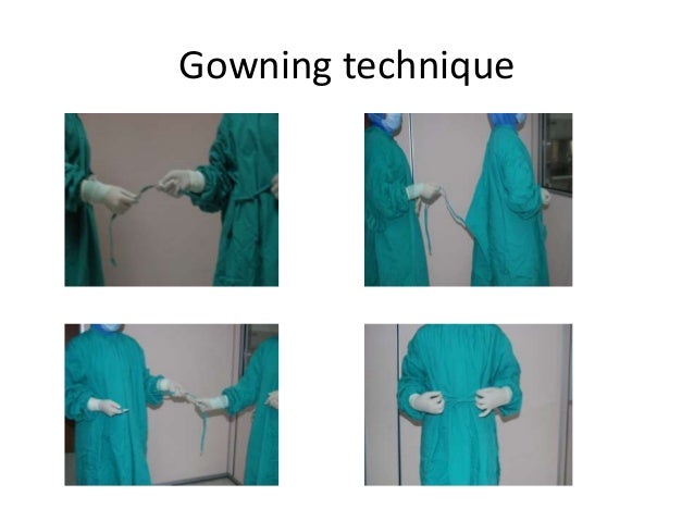 Scrubbing and gowning