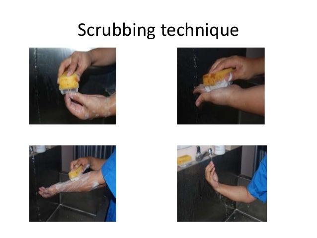 Scrubbing and gowning