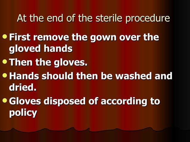 Scrubbing, gowning and gloving technique | PPT | Women\'s Outerwear ...