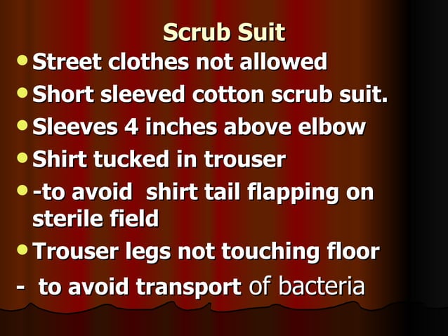 Scrubbing, gowning and gloving technique | PPT | Women\'s Outerwear ...
