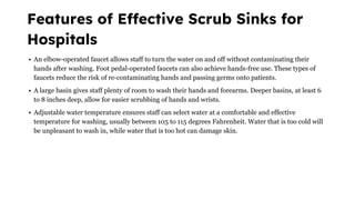 Scrub Sink: Maintaining Hygiene and Infection Control | PPTX | Bath and ...