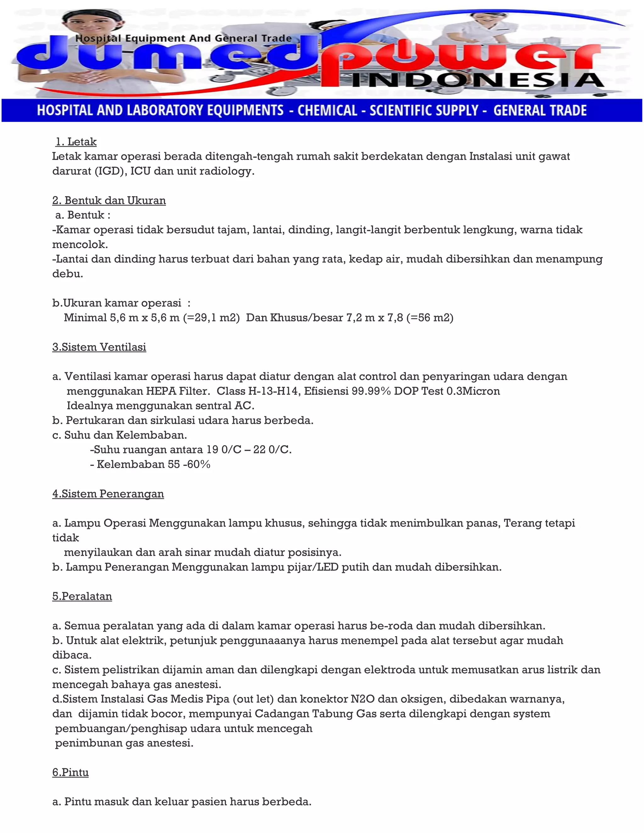 Scrub station ruang kamar operasi rumah sakit 2018 | PDF