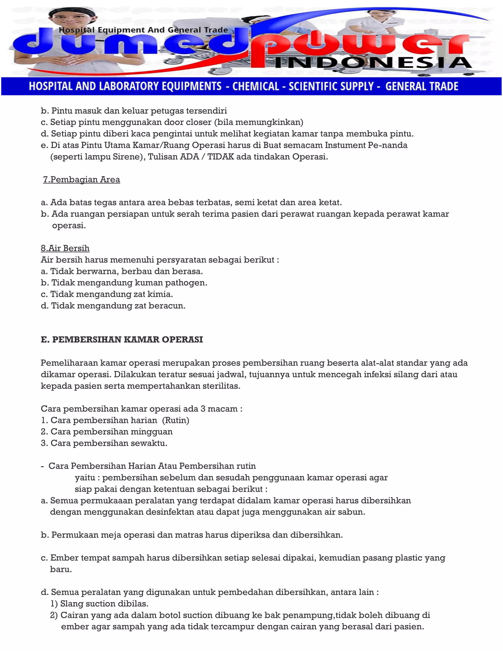 Scrub station ruang kamar operasi rumah sakit 2018 | PDF