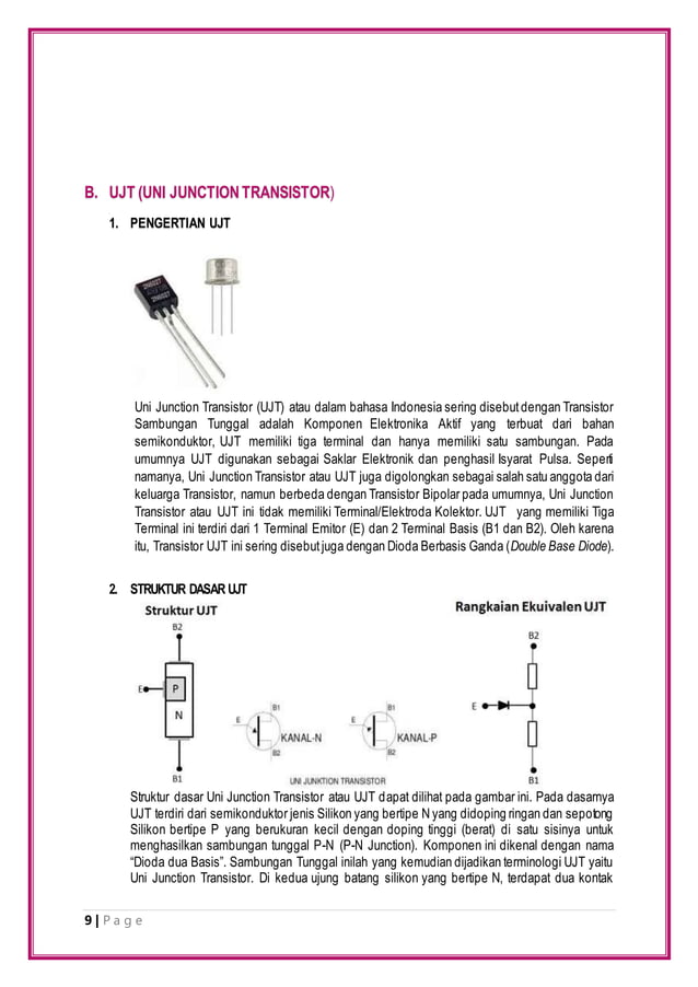 SCR, UJT, TRIAC, DIAC | DOCX