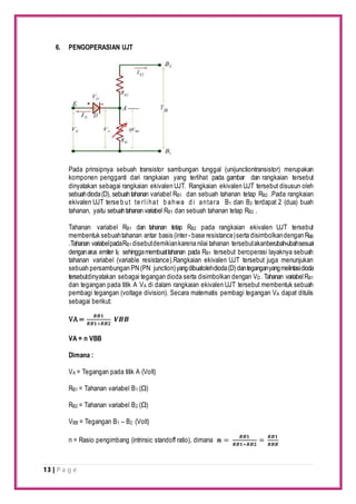 SCR, UJT, TRIAC, DIAC | DOCX