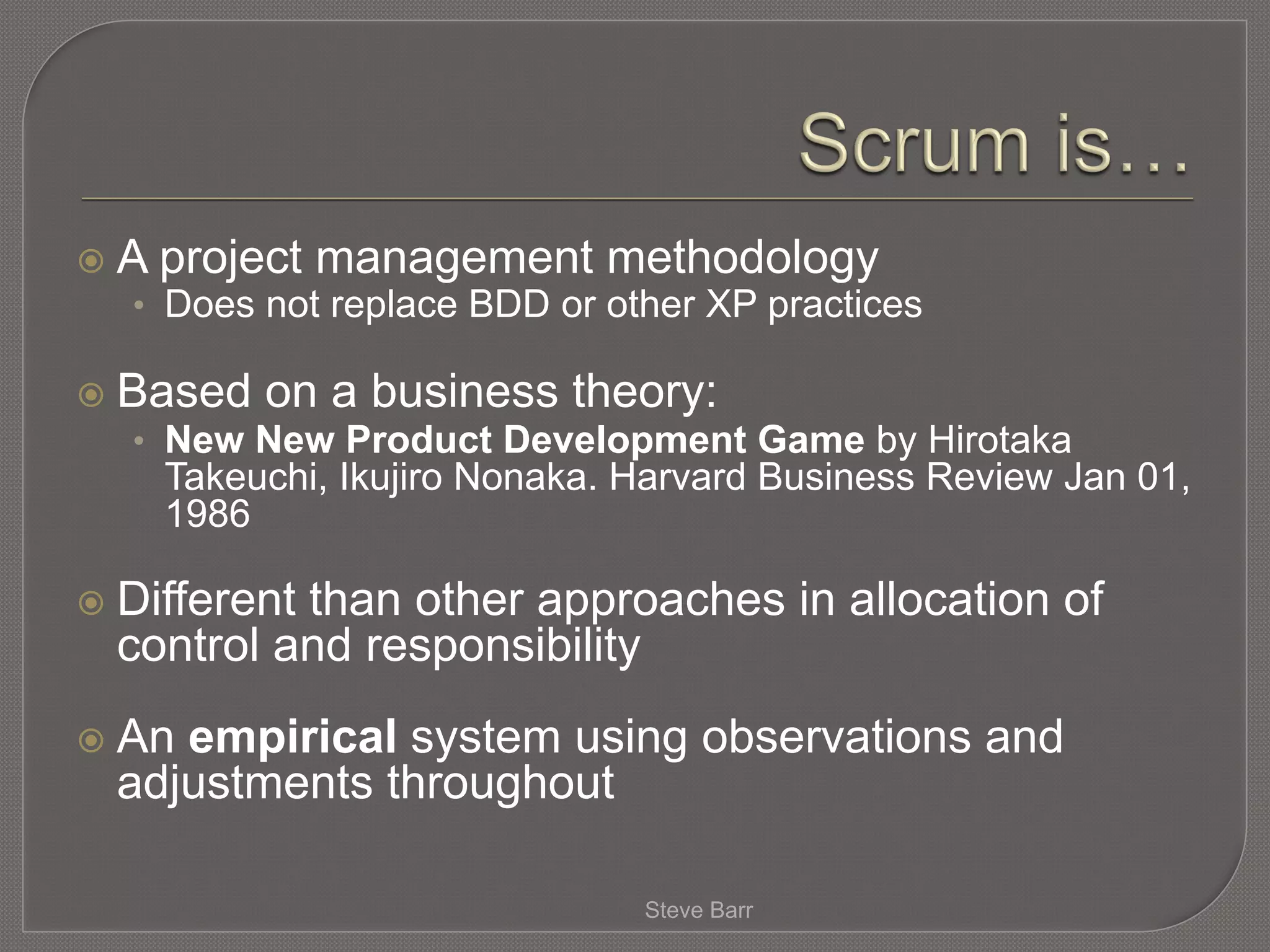 Introduction to Scrum | PDF