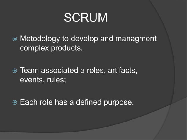 Lightning Talk - SCRUM | PPTX | Technology & Computing