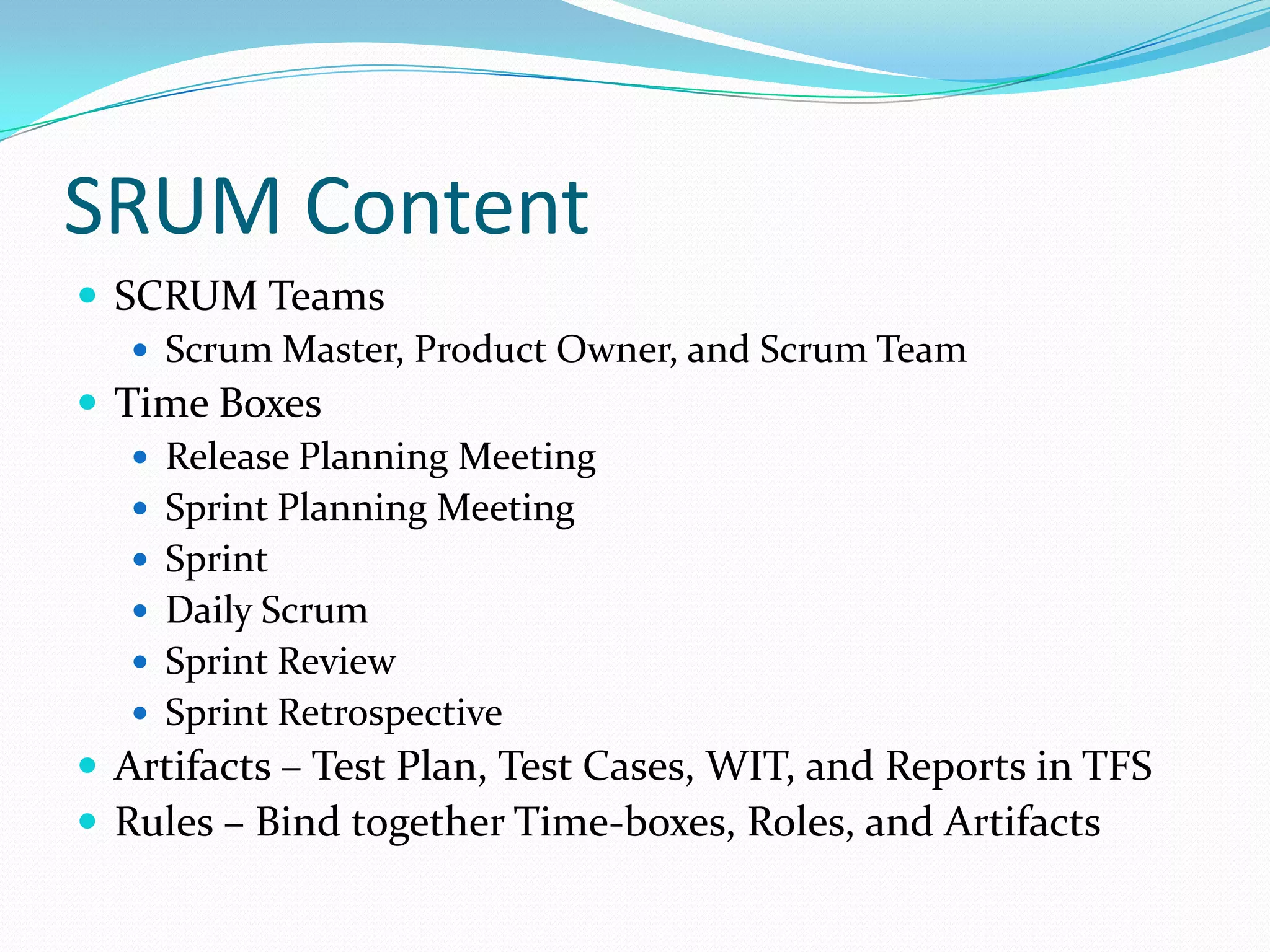 Welcome to SCRUM | PPTX | Technology & Computing