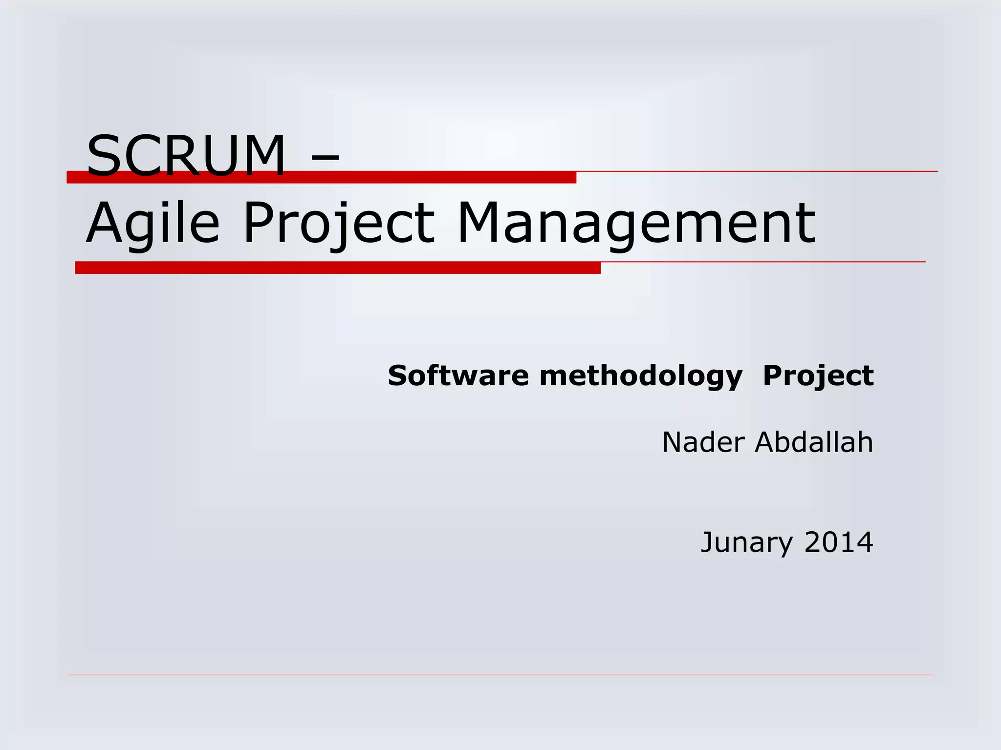 Scrum Methodology | PPT