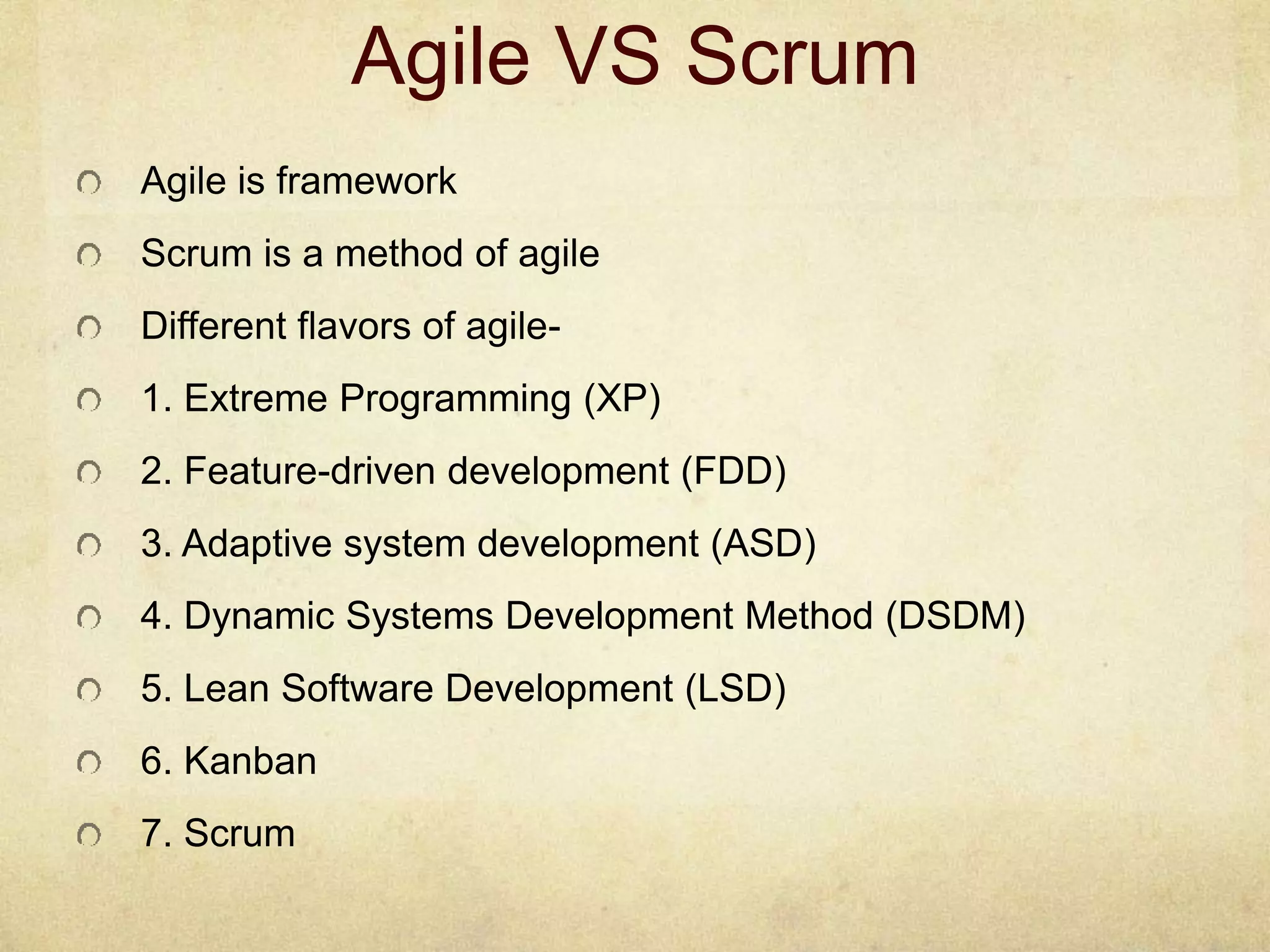 Scrum Framework in Agile | PPTX