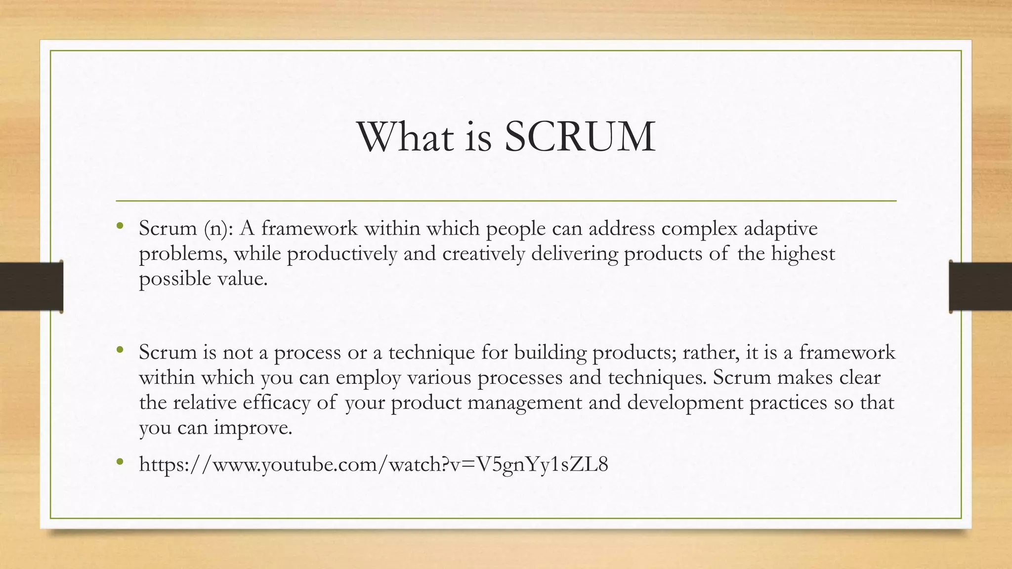Scrum Overview | PPT Scrum Overview | PPT