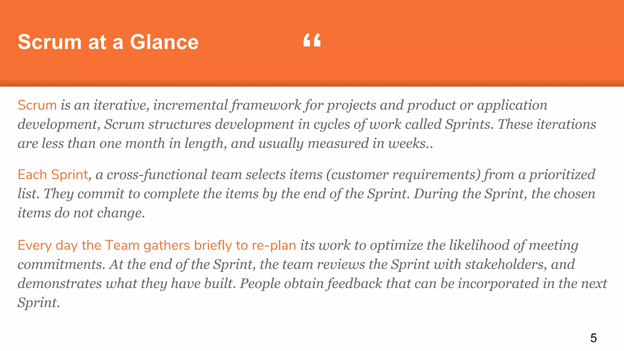 Managing Agile Projects Using Scrum Framework Ppt