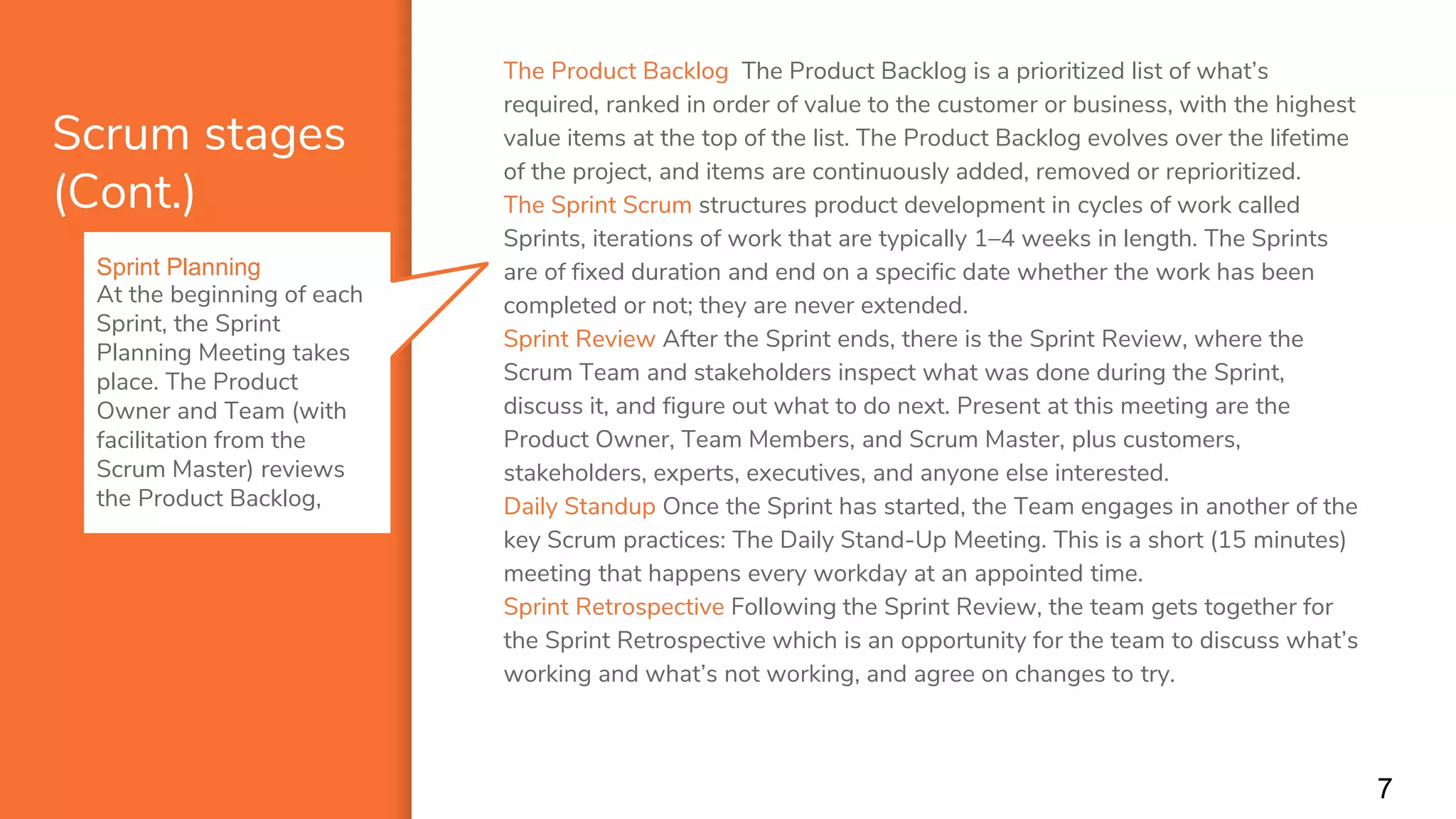 Managing Agile Projects Using Scrum Framework Ppt