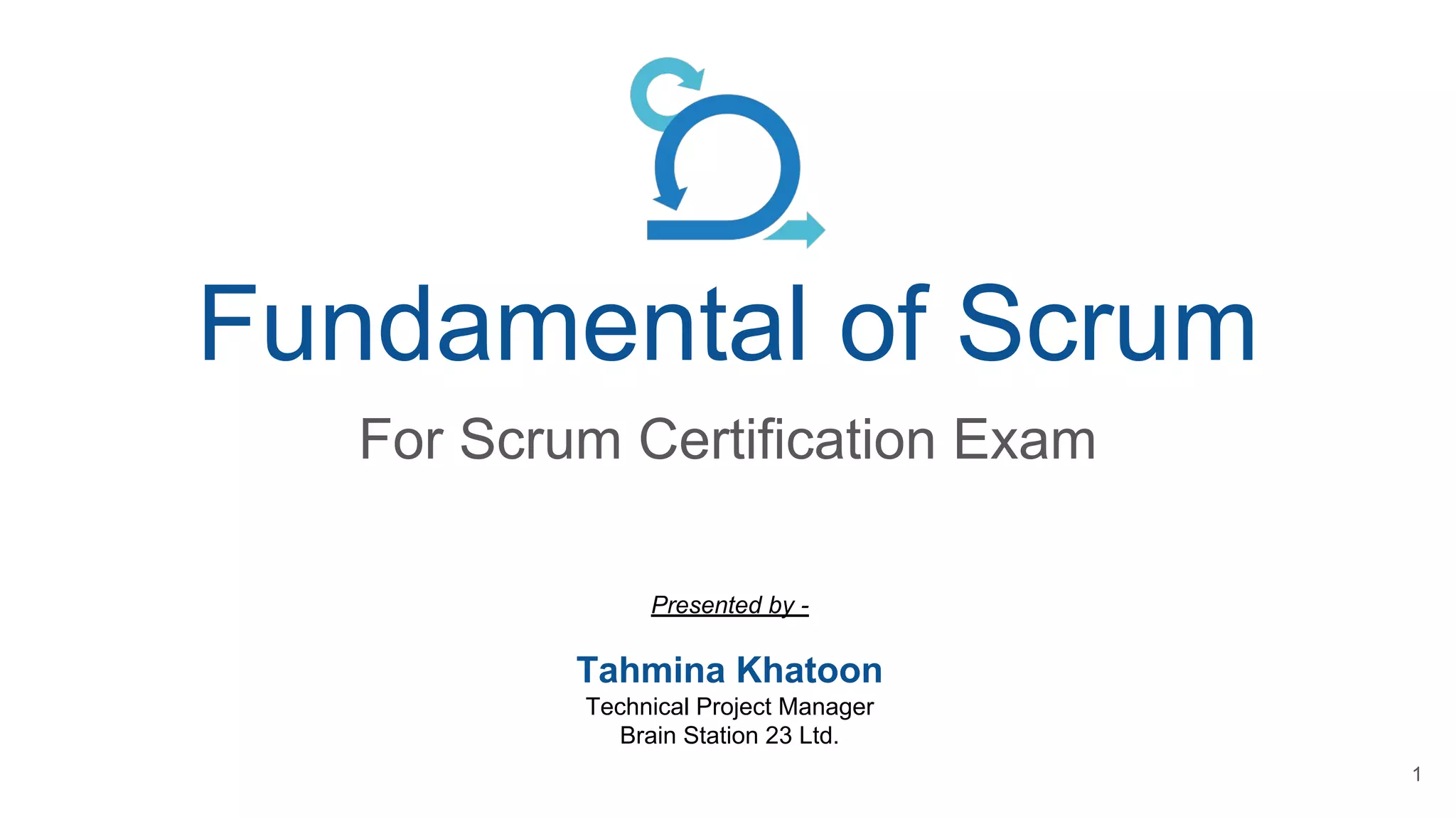 Fundamental of Scrum | PPT