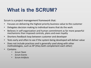 Scrum Framework | PDF